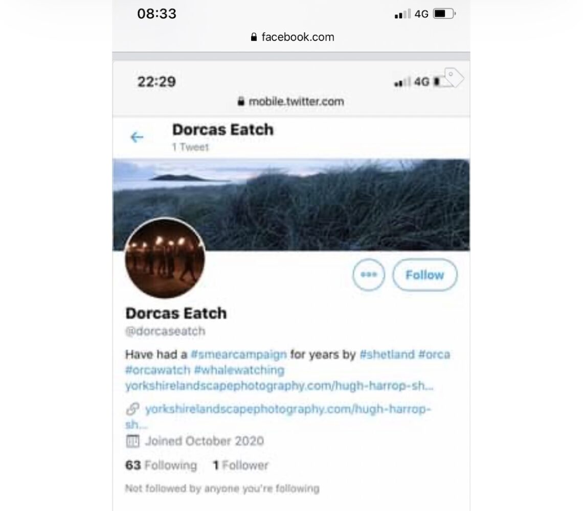 Margaret Meek Kinlochbervie false allegations Dorcas Eatch